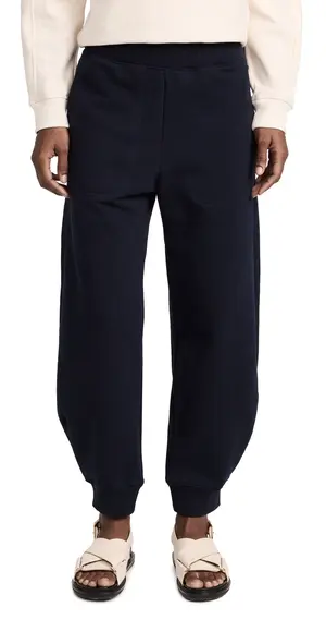 Tibi Calder Long Length Sweatpants - Navy