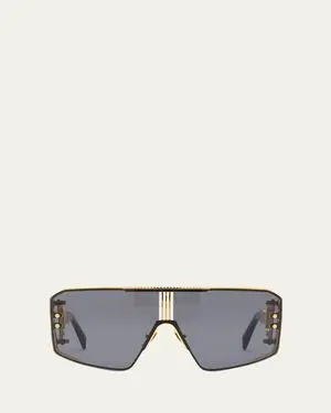 Balmain Balmain Le Masque Shield Sunglasses Gld-blk