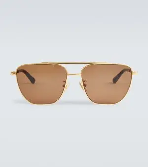 Bottega Veneta Aviator Sunglasses - Gold