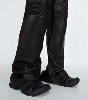 Balenciaga Leather Biker Pants