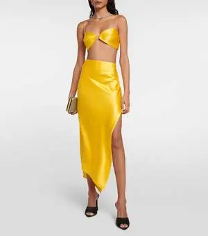 THE SEI Silk Satin Bra Top