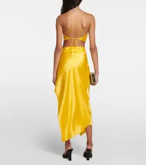 THE SEI Silk Satin Bra Top