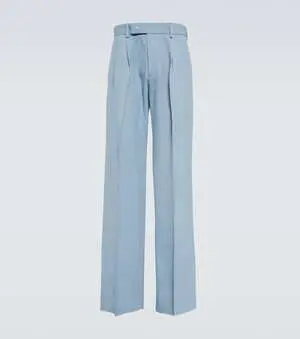 Amiri Wide-leg Twill Trousers