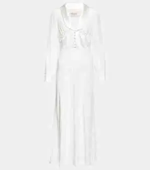 Rixo Bridal Jodie Silk Midi Dress