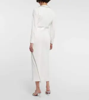 Rixo Bridal Jodie Silk Midi Dress