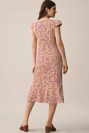slim fit dress slacks The Cecily Fit & Flare Sweetheart Mini Dress by Maeve main image 1