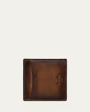 Berluti Makore 2-in-1 Scritto Leather Bifold Wallet