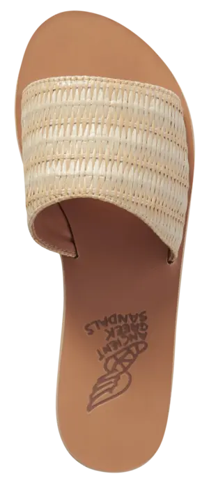 ANCIENT GREEK SANDALS Taygete Raffia Slides