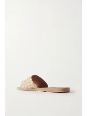 ANCIENT GREEK SANDALS Taygete Raffia Slides