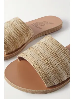 ANCIENT GREEK SANDALS Taygete Raffia Slides