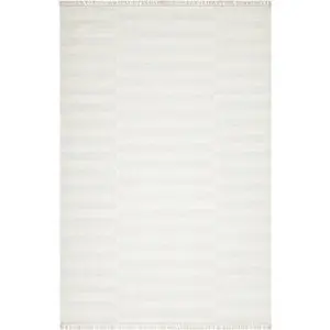 SOLO RUGS Louella Handmade Wool Blend Area Rug - Ivory
