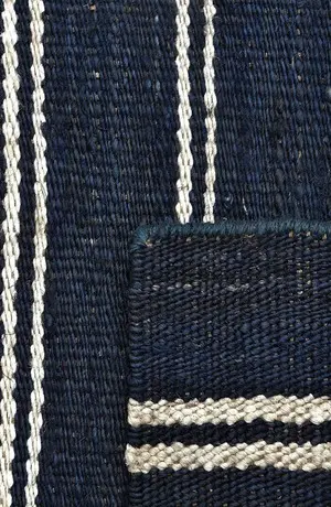 SOLO RUGS Lilly Stripe Handmade Area Rug