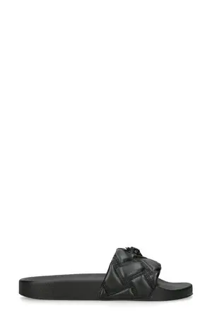 Kurt Geiger Meena Eagle Slide Sandal - Black/gold