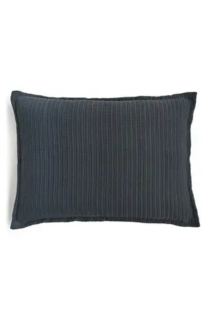 POM POM AT HOME Chatham Matelassé Cotton Sham - Navy