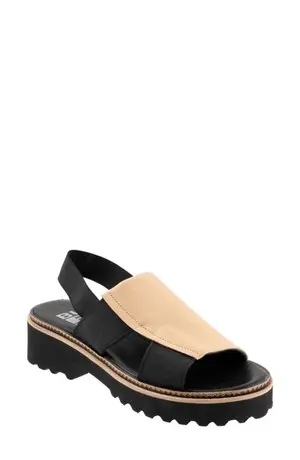 BUENO Amy Slingback Platform Sandal - Light Tan