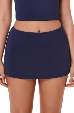 ANDIE Andie Skirted Bikini Bottoms Navy
