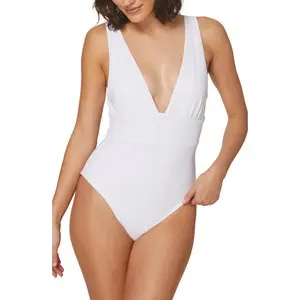 ANDIE The Mykonos Long Torso One-piece Swimsuit - White