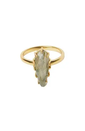Argento Vivo Labradorite Ring - Gold
