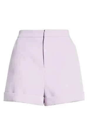 Endless Rose High-waisted Tailored Shorts - Lilac