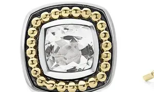 Lagos Rittenhouse White Topaz Stud Earrings - Gold