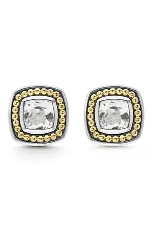 Lagos Rittenhouse White Topaz Stud Earrings - Gold
