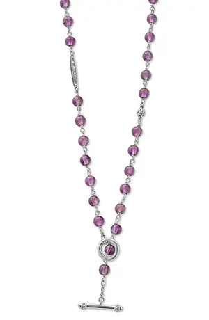 Lagos Caviar Icon Amethyst Bead Necklace - Amathyst