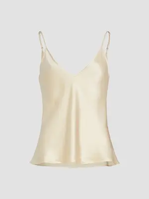 L'Agence Lexi Silk Camisole Pearl