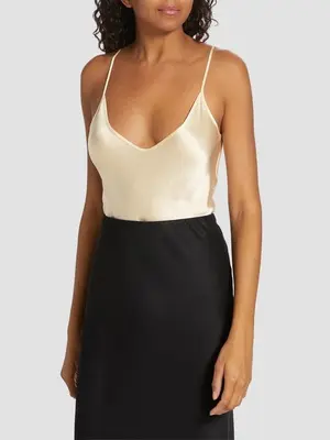 L'Agence Lexi Silk Camisole - Pearl