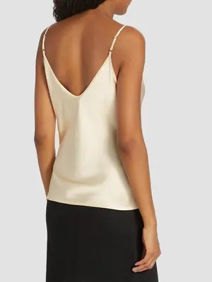 L'Agence Lexi Silk Camisole - Pearl