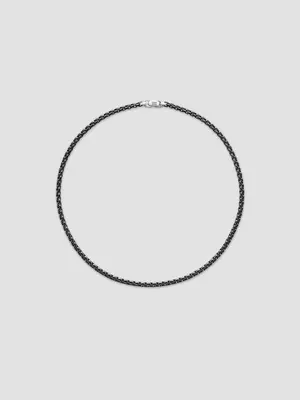 David Yurman Box Chain Necklace In Stainless Steel And Sterling Silver, 5mm