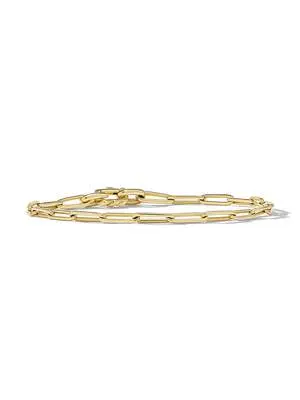 David Yurman Men's Chain Link Bracelet With 18K Yellow Gold - Gold  - Gold