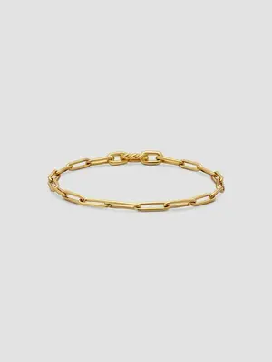 David Yurman Dy Madison Link Bracelet In 18k Yellow 3.5mm - Gold