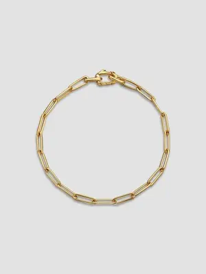 David Yurman Dy Madison Link Bracelet In 18k Yellow 3.5mm