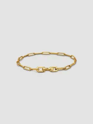 David Yurman Dy Madison Link Bracelet In 18k Yellow 3.5mm
