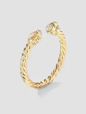 David Yurman Renaissance Ring In 18k Yellow - Diamond