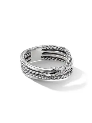 David Yurman X Crossover Band Ring In Sterling Silver Sterling Silver