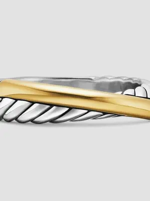 David Yurman Crossover Band Ring In Sterling Silver - Multi