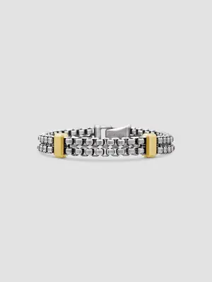 David Yurman Double Box Chain Bracelet In Sterling