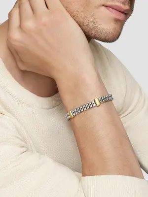 David Yurman Double Box Chain Bracelet In Sterling