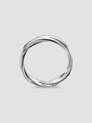 David Yurman Dy Helios⿢ Band Ring In 6mm - Silver