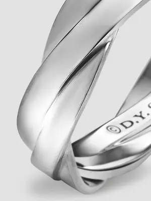 David Yurman Dy Helios⿢ Band Ring In 6mm - Silver