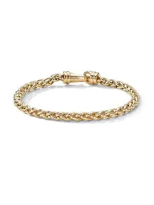 David Yurman Wheat Chain Bracelet In 18k Yellow 4mm - Gold