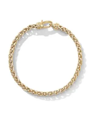 David Yurman Wheat Chain Bracelet In 18k Yellow 4mm