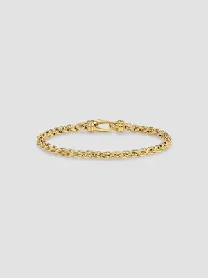 David Yurman Wheat Chain Bracelet In 18k Yellow 4mm - Gold