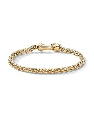 David Yurman Wheat Chain Bracelet In 18k Yellow 4mm