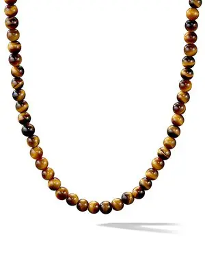 David Yurman Spiritual Beads Necklace - Tigers Eye