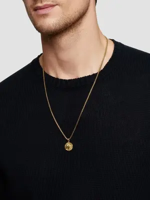 David Yurman Taurus Amulet In 18k Yellow 27mm