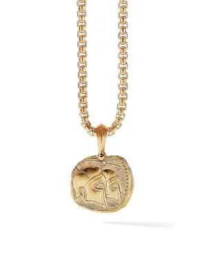 David Yurman Gemini Amulet In 18k Yellow 27mm - Gold