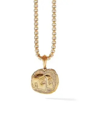 David Yurman Gemini Amulet In 18k Yellow 27mm