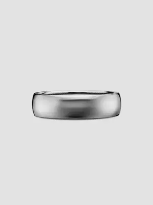 David Yurman Dy Classic Band Ring In Titanium - Grey